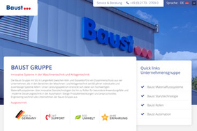 Modern und schick: unsere neue Website - Baust Gruppe